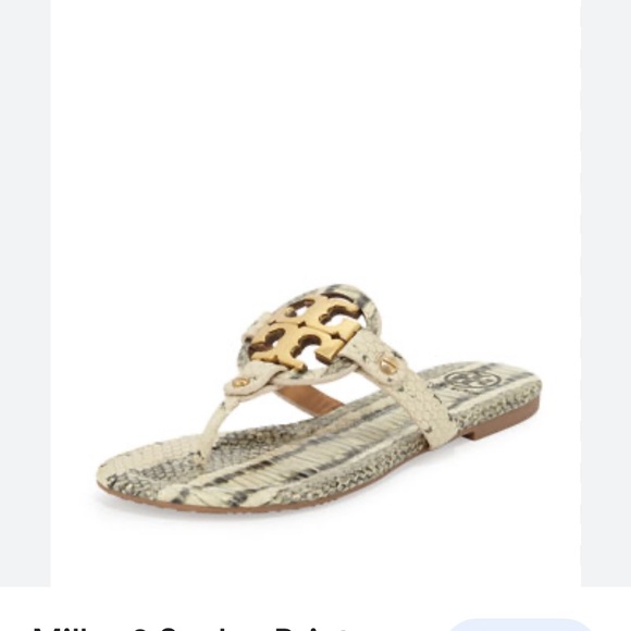 Tory Burch | Shoes | Tory Burch Miller 2 Tejus Lizard Print Metal Gold ...